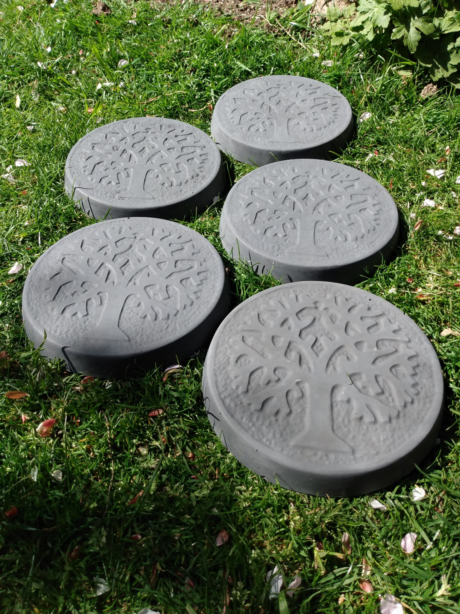 Decorative Tree-Of-Life Stepping Stones - (Pack of 6)