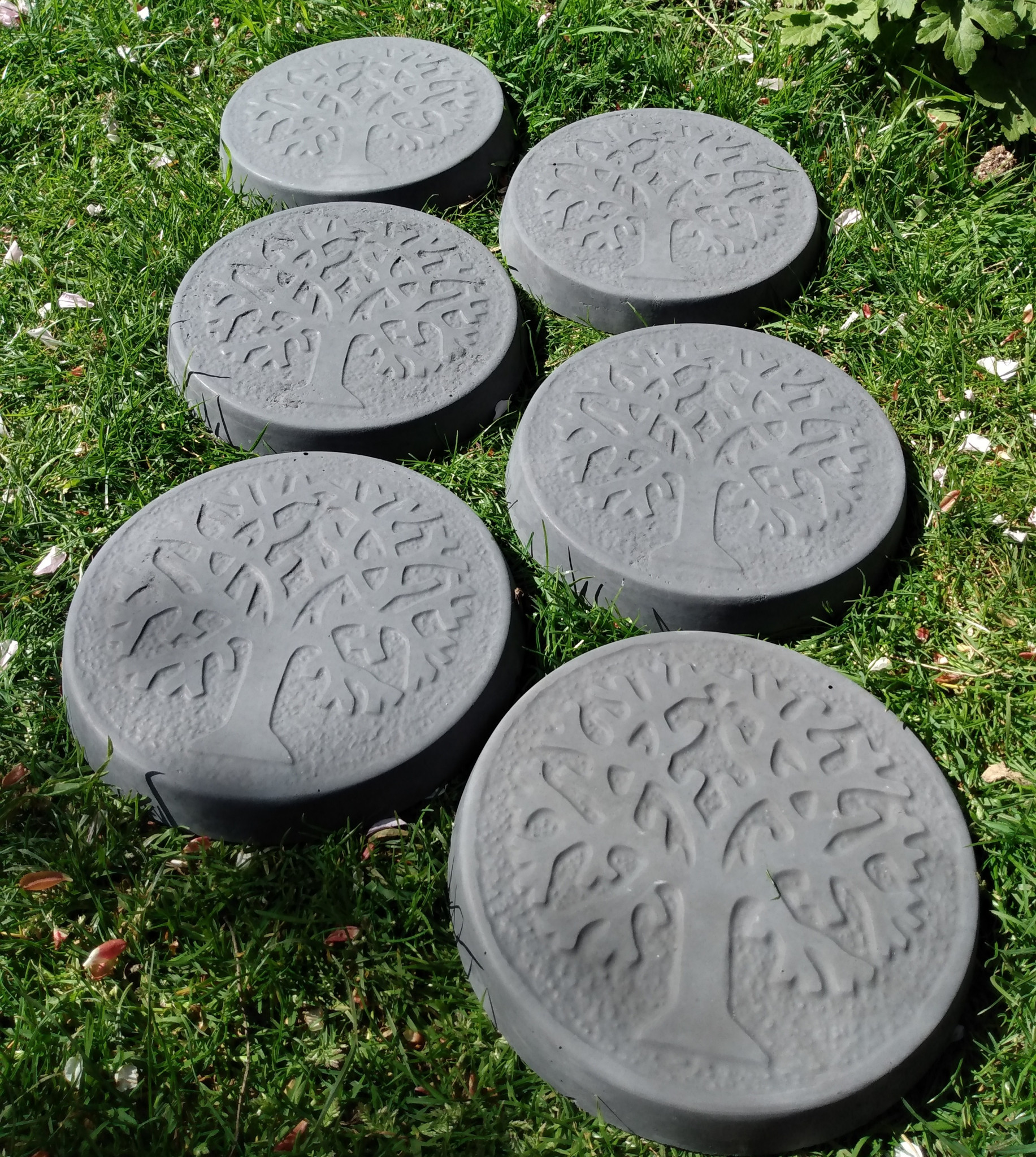 Decorative Tree-Of-Life Stepping Stones - (Pack of 6)