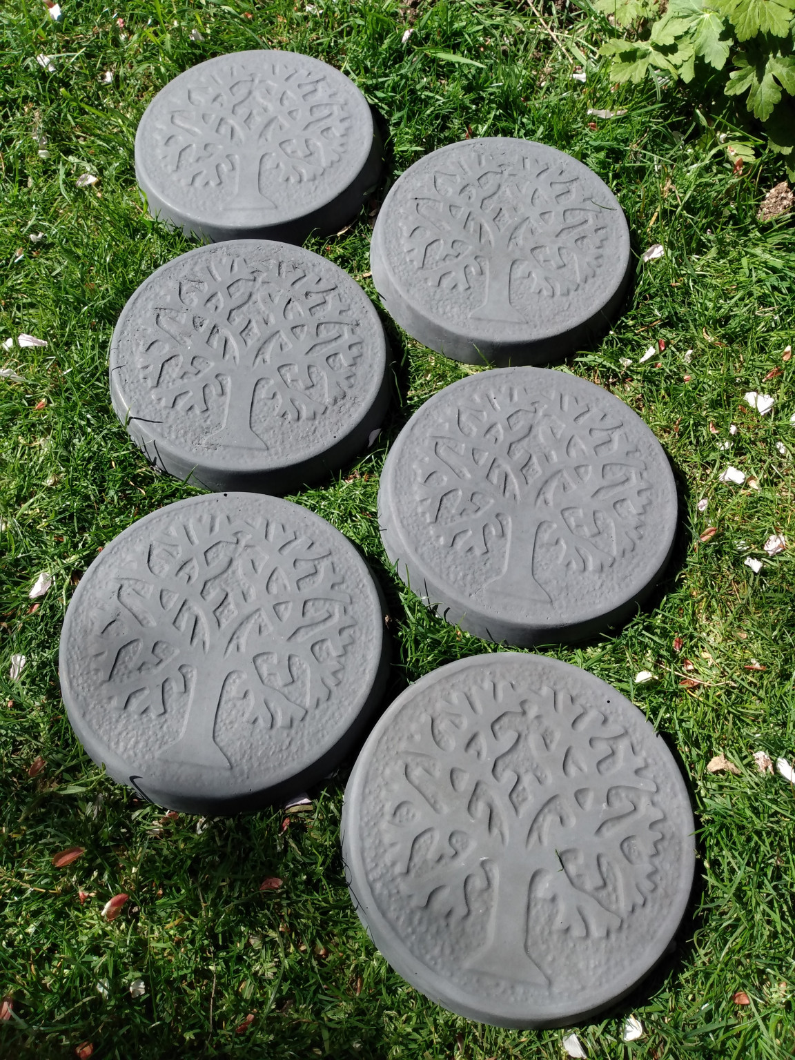Decorative Tree-Of-Life Stepping Stones - (Pack of 6)