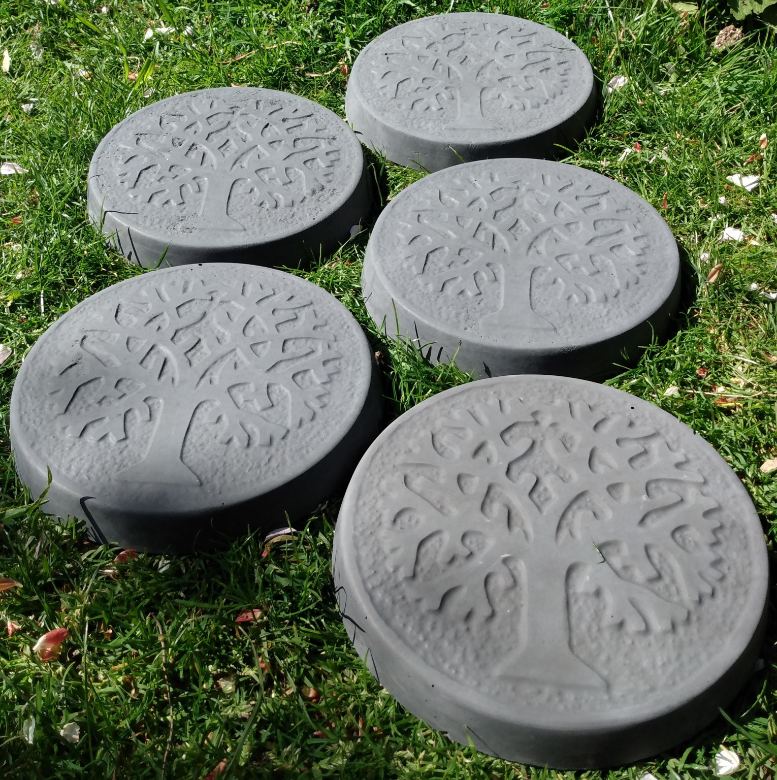 Decorative Tree-Of-Life Stepping Stones - (Pack of 6)
