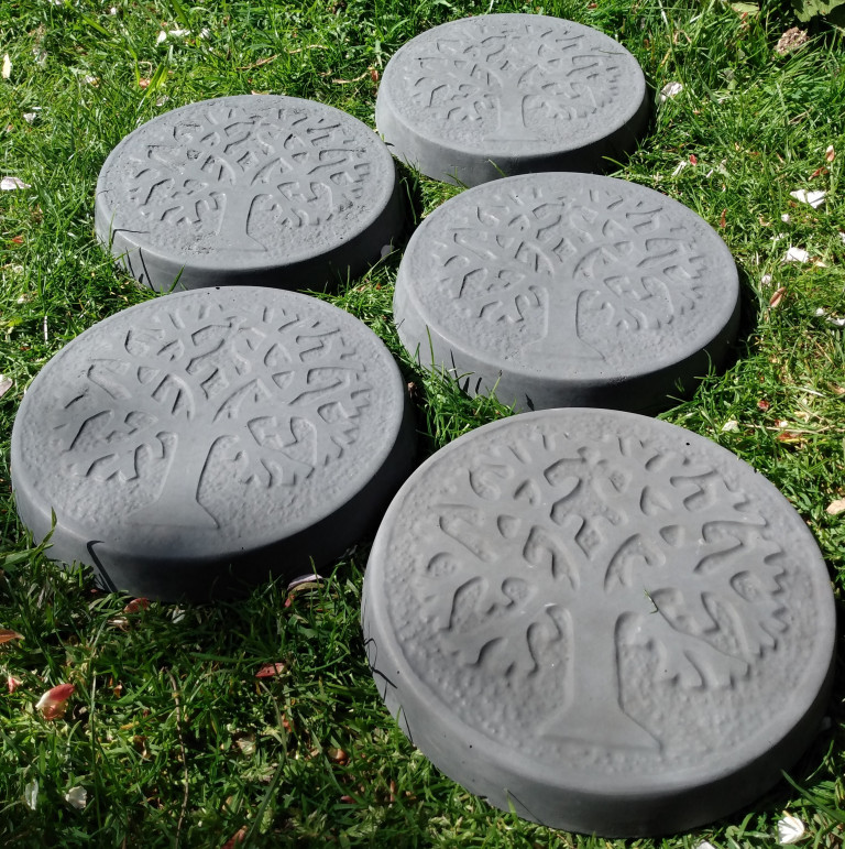 Decorative Tree-Of-Life Stepping Stones - (Pack of 6)