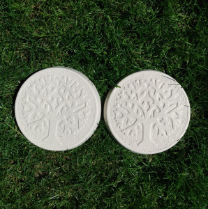White Tree-Of-Life Stepping Stones - (Pack of 6)